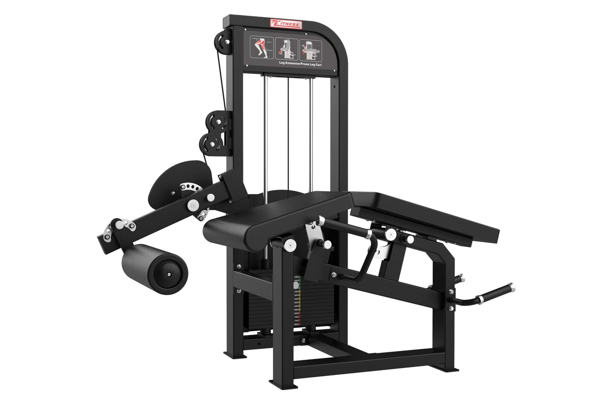 Pin-Loaded Leg Extension Prone Leg Curl Selectorized Combo Weight Mach ...