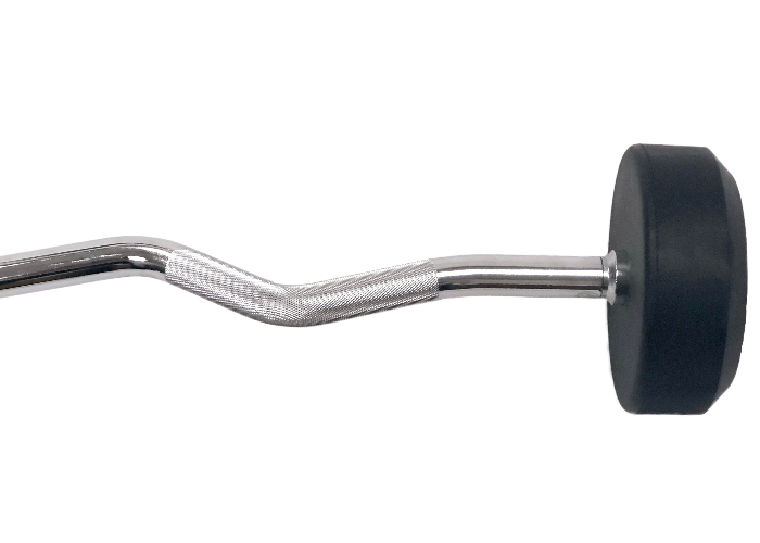 20LB-110LB Rubber EZ Curl Barbells (Rack Sold Separately ...