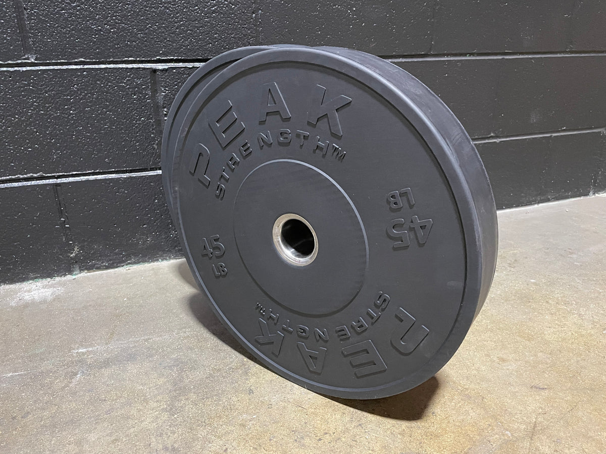 230LB Black Rubber Bumper Plates Set Signature Series ...